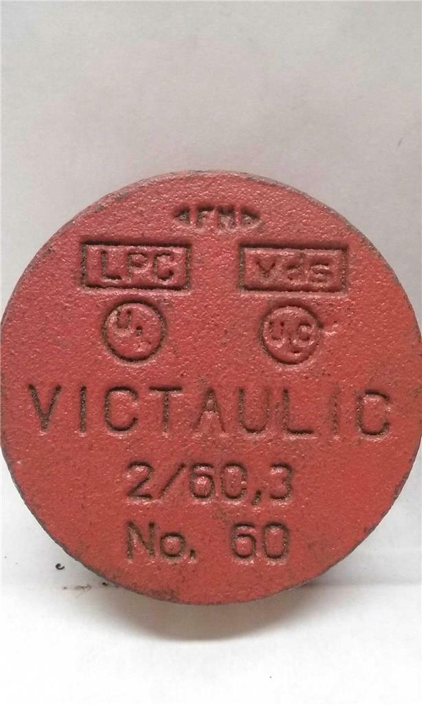 VICTAULIC NO. 60 DUCTILE IRON CAP 2/60,3 (Lot of 2) | eBay
