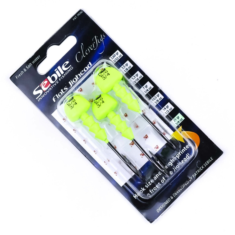 SEBILE Flats Jig Head Hook Short Shank Bait Keeper 3ct - PICK | eBay