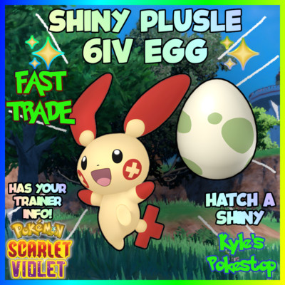 6IV SHINY PLUSLE EGG POKEMON SCARLET & VIOLET 🚀FAST🚀HATCH A SHINY | eBay