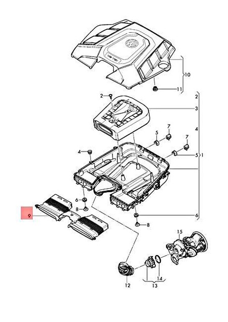 AUDI RS Q8 Quattro 4 0 Intake Air Duct 4M0129510H Genuine for sale ...