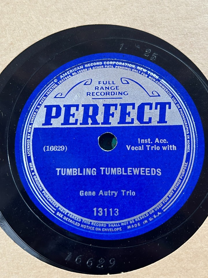 Gene Autry / Jimmy Long - Tumbling Tumbleweeds / Old Missouri Moon ...