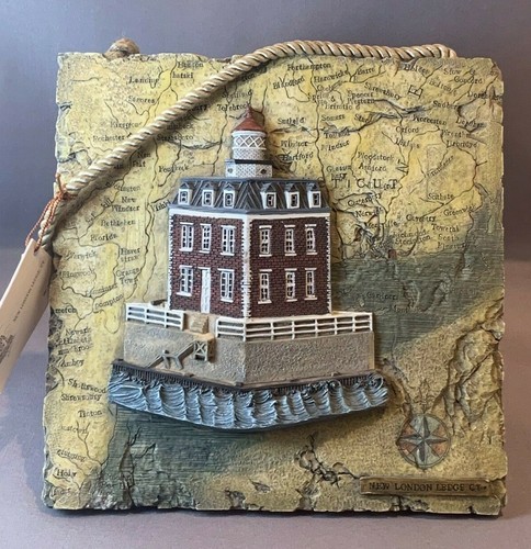 New London Ledge CT Lighthouse 3D Composite Wall/Shelf Plaque 7.5" | eBay