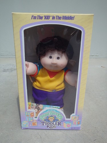 Vintage 1987 Cabbage Patch Kids Toddler In Box Brown Hair Brown Eyes | eBay
