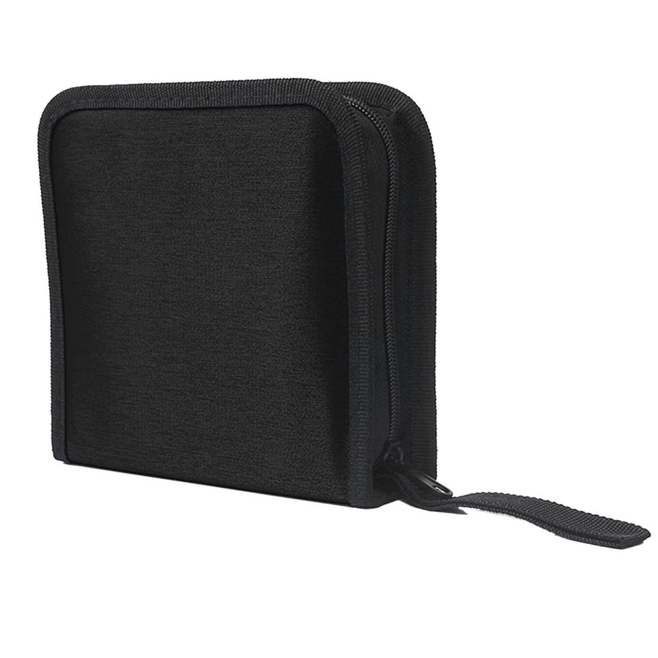 40 Disc CD DVD Carry Case Bag Wallet Storage Booklet Binder Zipper ...