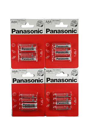 4 X 4 Pack Panasonic R03 - 4BP AAA Size Batteries (16 Pcs) | eBay UK