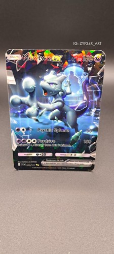 Mewtwo ex 238/191 Immersive Full Alt Art Rare Pokemon Pocket Reimagined ...