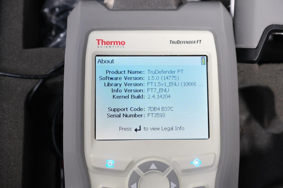 Thermo Scientific TruDefender FT Handheld FTIR Chemical Identification ...