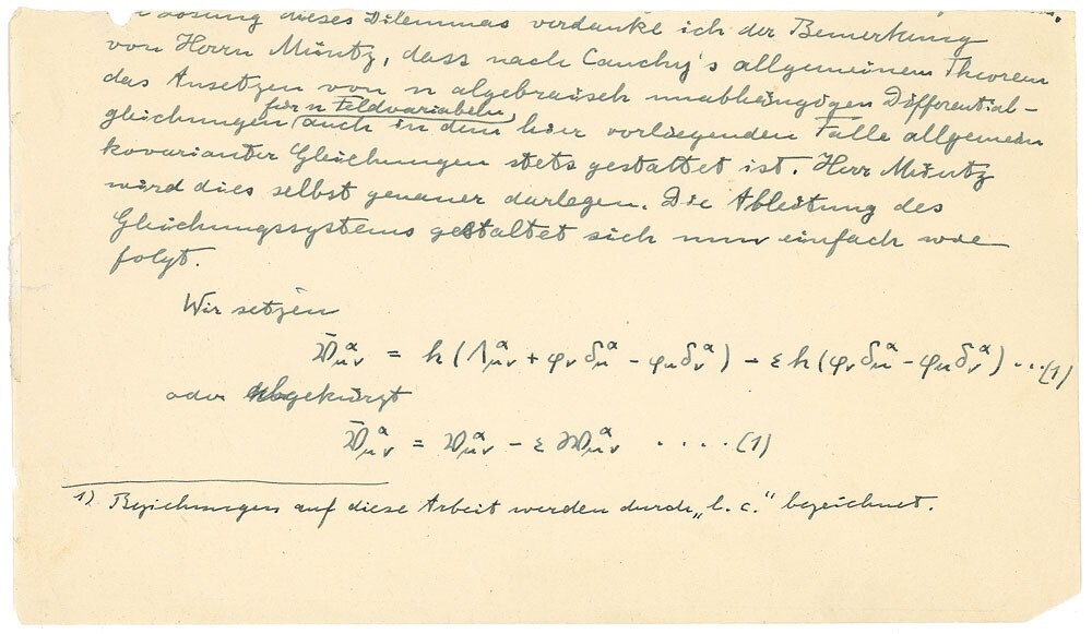 Albert Einstein Unified Theory Manuscript Autograph | eBay