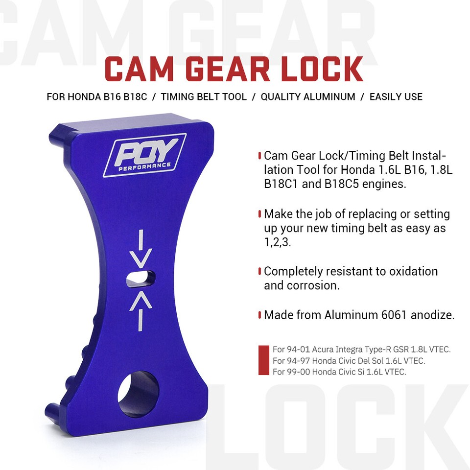 For Honda Acura B16 B18C1 B18C5 VTEC 1.6L Cam Gear Lock Timing Belt ...