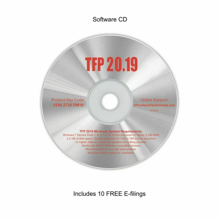 Office Depot W-2 Software Suite 2019 2-Up 6-Part 25 Pk Laser Tax Form ...