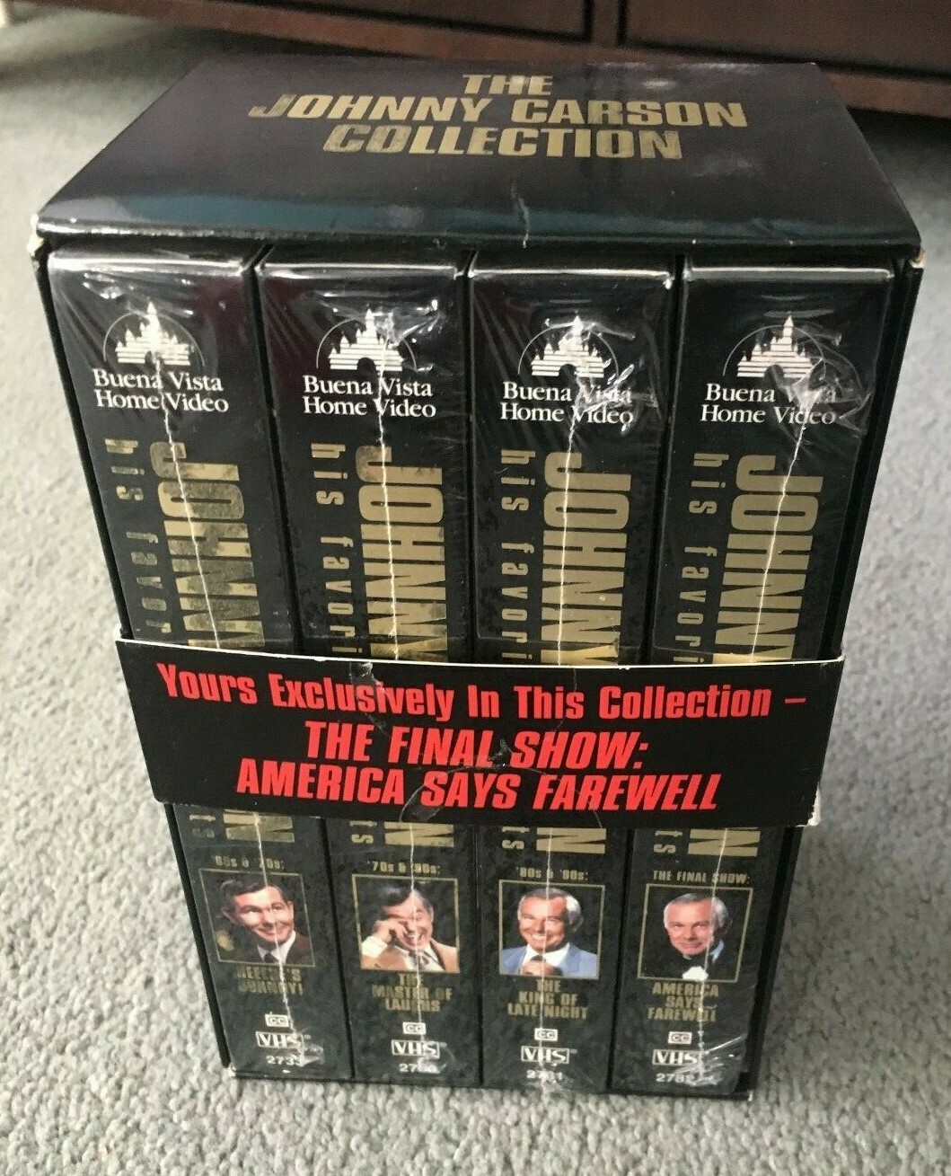 The Johnny Carson Collection New & Sealed 4 VHS Box Set of his Favorite ...