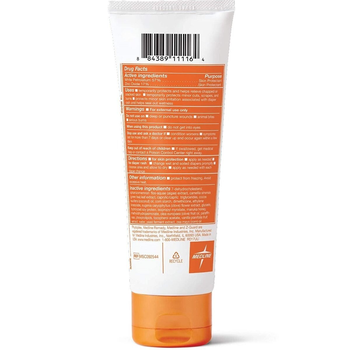 Medline Remedy Phytoplex Z-Guard Skin Protectant Paste, 4oz Tube | eBay