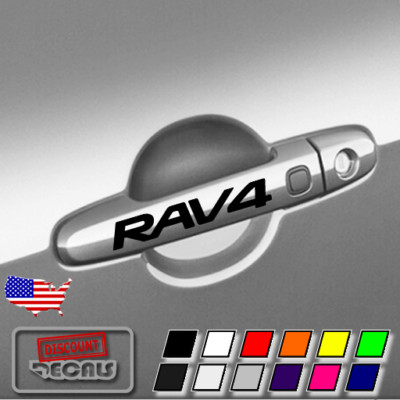 4x Black Door Handle Decal Sticker for Toyota RAV4 Premium Adventure ...