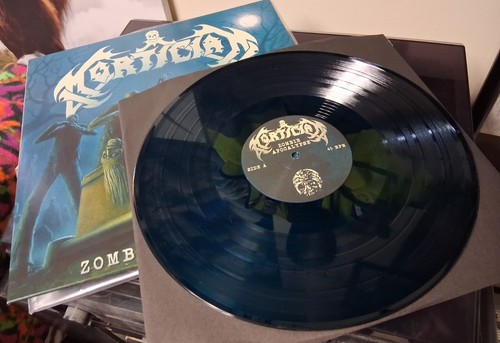 MORTICIAN "Zombie Apocalypse" SEA BLUE LP INTERNAL BLEEDING EMBALMER ...