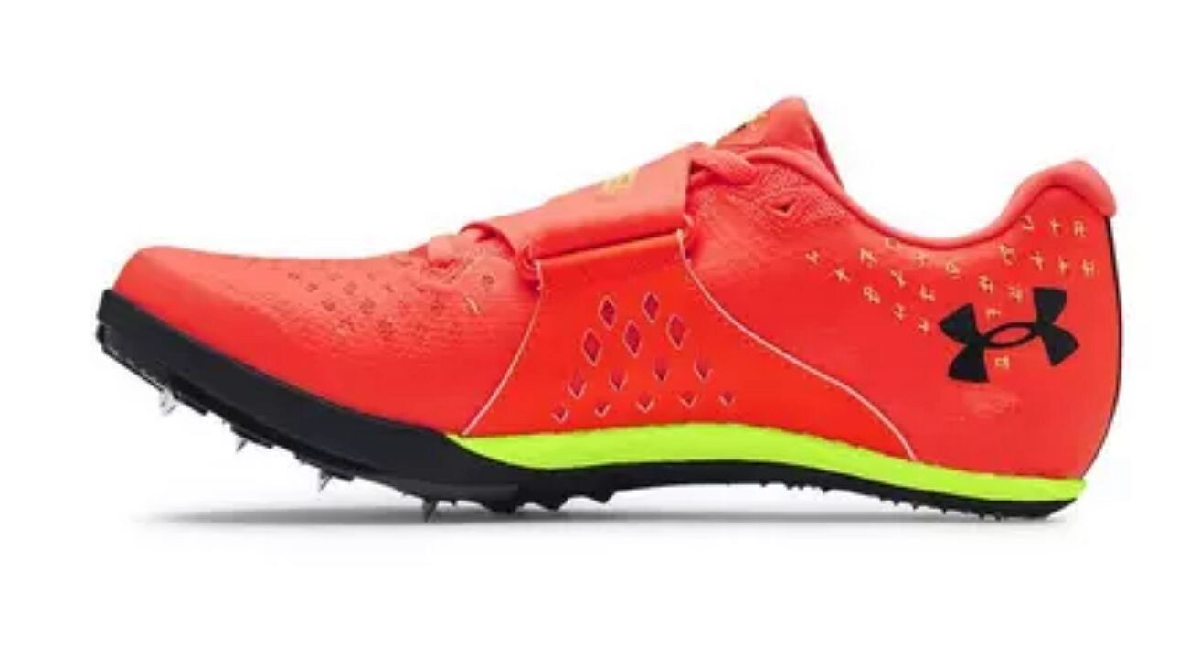 Under Armour HOVR Skyline LJ Long Jump Track Field Spikes Phoenix Fire ...