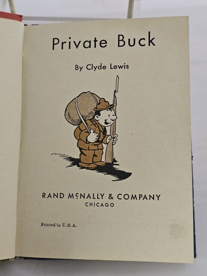 Private Buck "How To Be A General" A Rand McNally Book 1942-43 | eBay