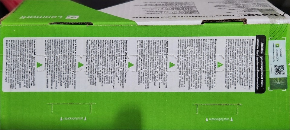 Lexmark M1242 (24B6887) Black Toner Cartridge 734646653060 | eBay