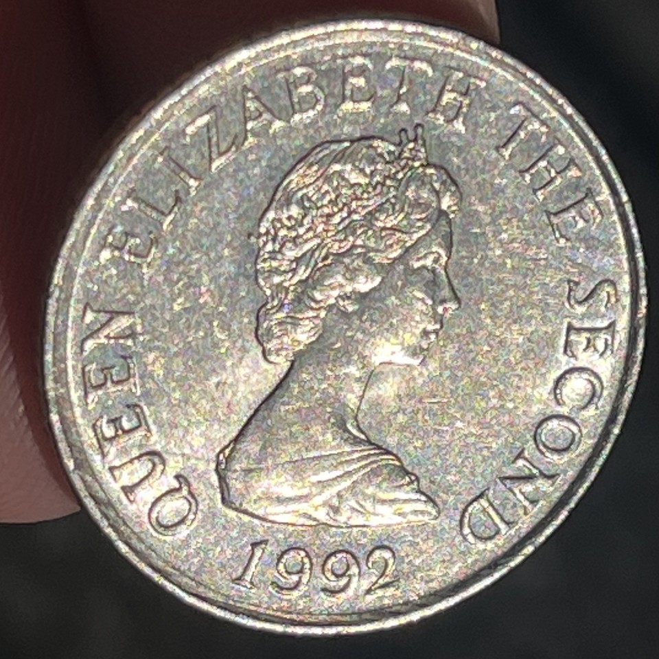 1992 Bailiwick Of Jersey 10p Channel Island Ten Pence Coin~Queen ...