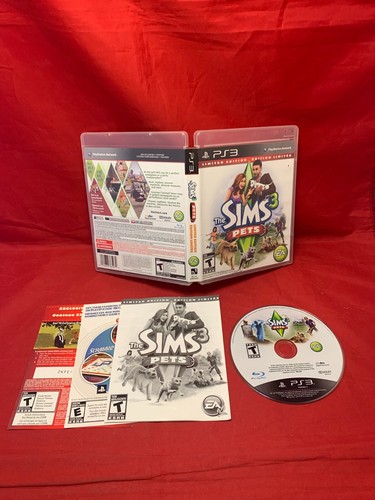 The Sims 3 Pets Limited Edition (PS3 Playstation 3 Complete in Box CIB ...