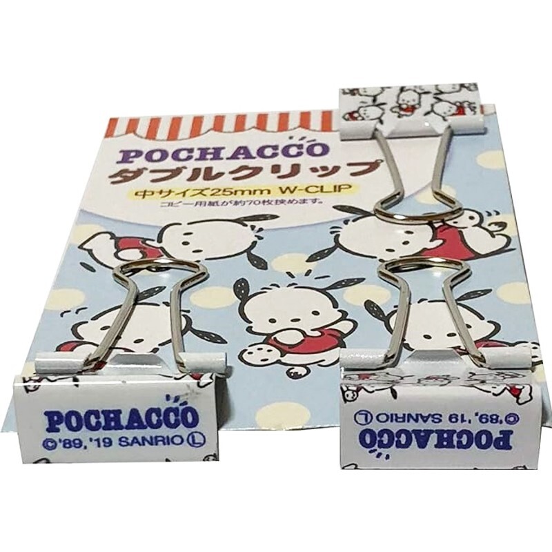 Sanrio Pochacco Double Binder Clip 3P set | eBay