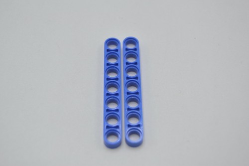 LEGO 2 X Technik Liftarm Flach Mince Bleu Technique Liftarm Mince 1x7 ...