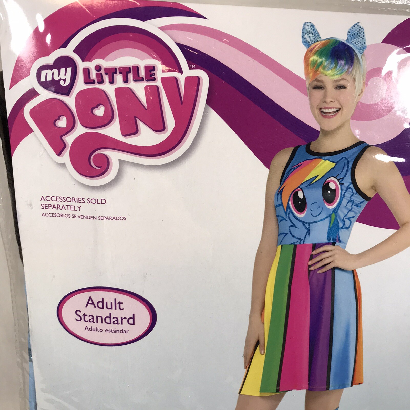 Rainbow Dash My Little Pony Dress Halloween Costume Brony Dress Up ...