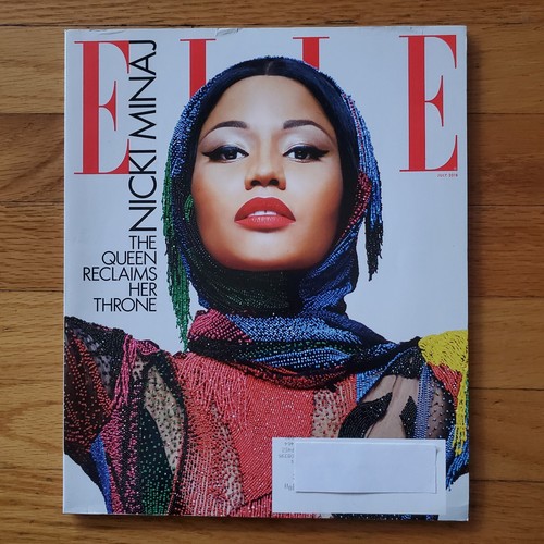 Elle Magazine NICKI MINAJ The Queen Reclaims Throne July 2018 Fashion ...