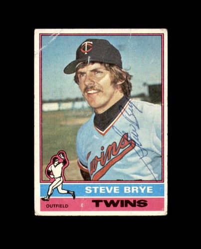 Steve Brye Signed 1976 Topps Minnesota Twins Autograph | eBay