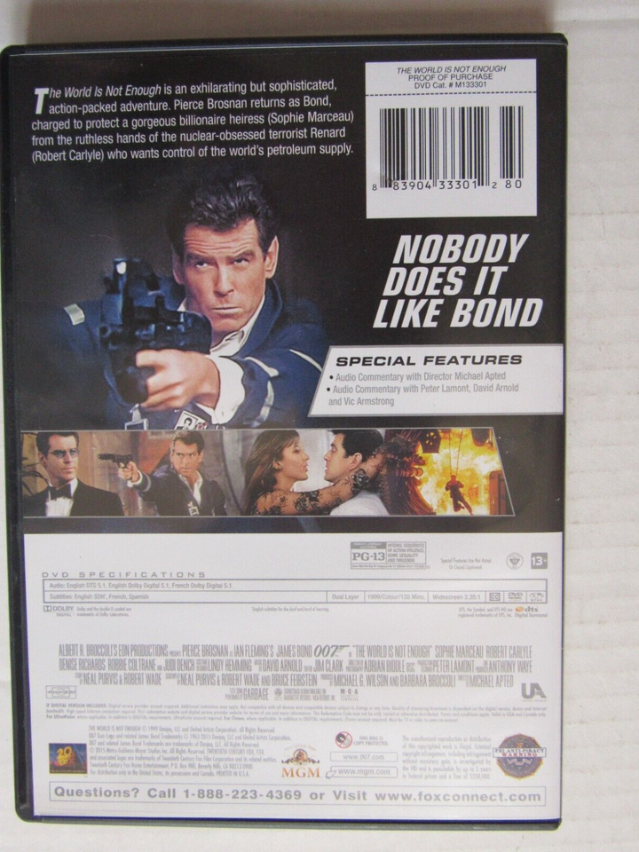 The World is Not Enough (DVD, 1999) - 1999 ‧ Action/Adventure ‧ 2h 8m ...
