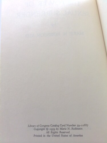 The Power of Sexual Surrender by Robinson, Marie N., M.D. | eBay