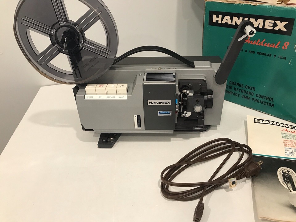 Hanimex 800 ZR Instdual 8 Vintage 8mm & Super 8 Film Projector TESTED ...