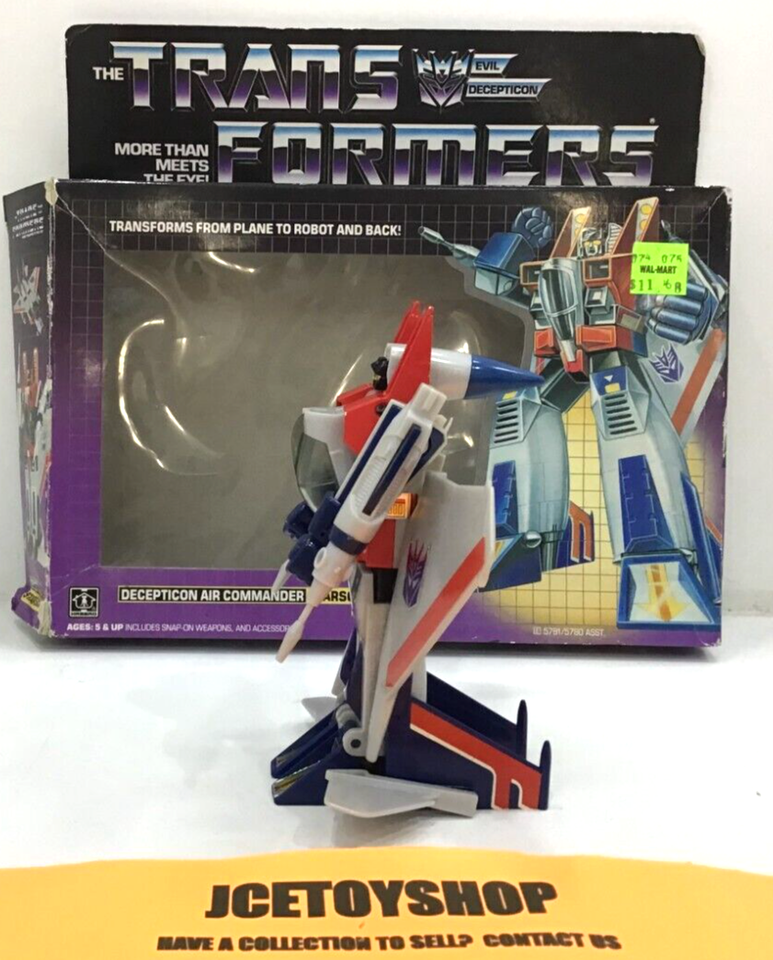 VINTAGE HASBRO 1984 TRANSFORMERS GENERATION 1 G1 STARSCREAM COMPLETE ...
