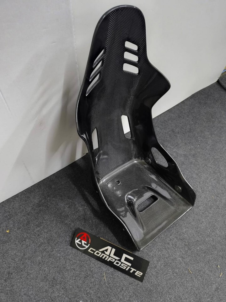 Dry Carbon Fiber Lightweight Bucket Seat With Padding & Bracket Harness ...
