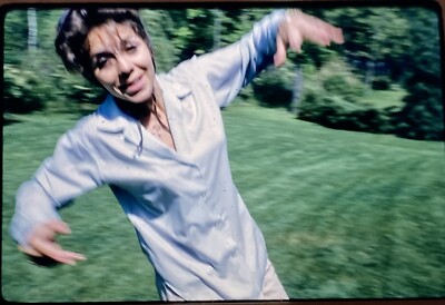 Original Vintage Photo Slide Zombie Woman Chasing Photographer with ...