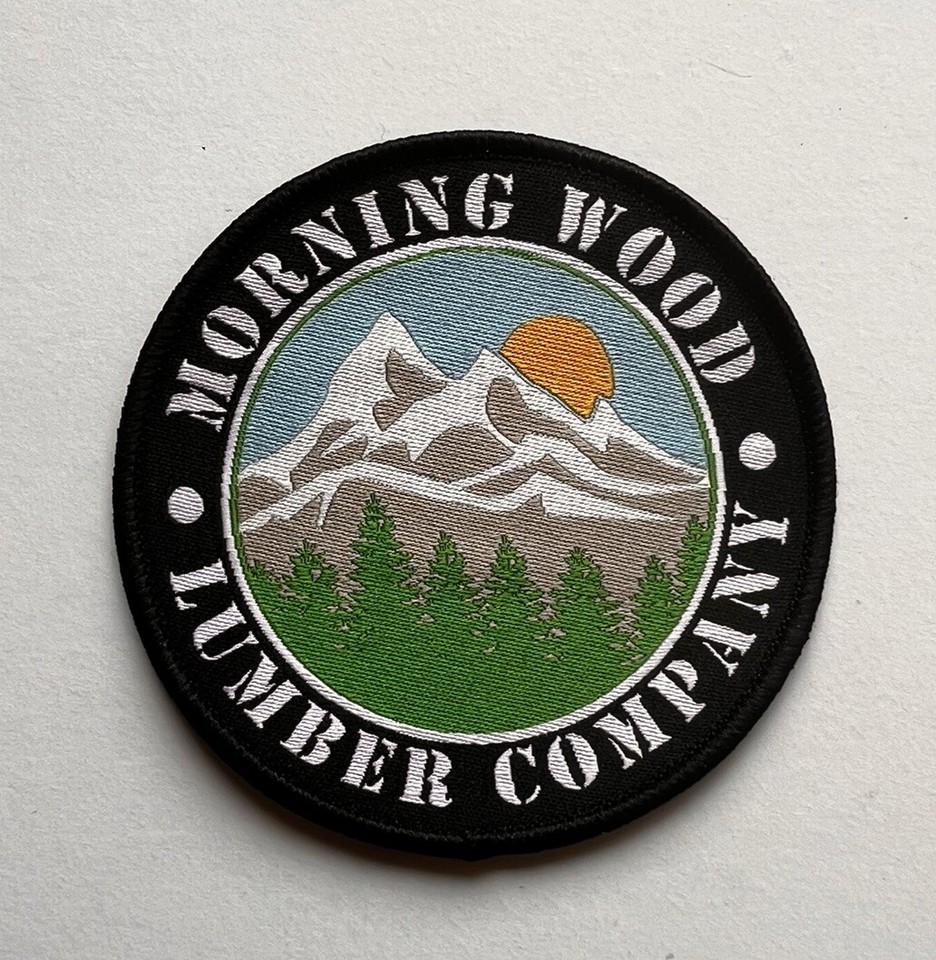 Morning Wood Lumber Company 3in Iron On Patch and 4in Vinyl Sticker ...