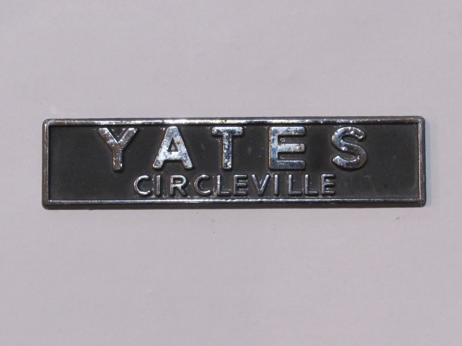VTG Yates Buick-AMC Circleville Ohio Metal Dealer Badge Emblem Tag ...
