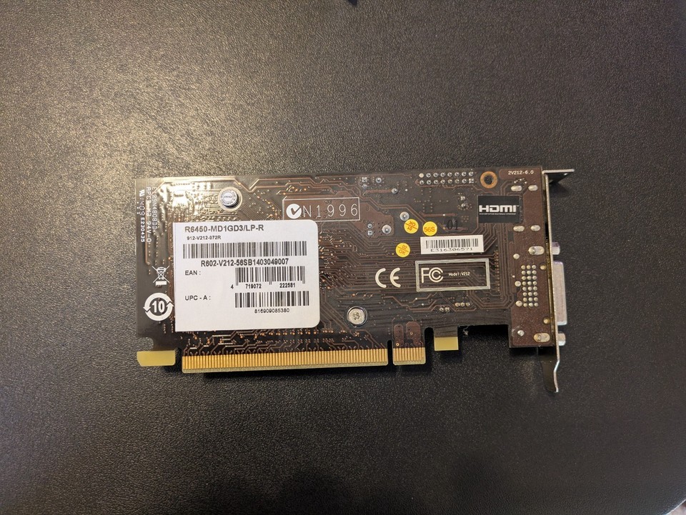 MSI AMD Radeon HD 6450 Low-Profile Graphics Card 1GB DDR3 SDRAM PCI ...