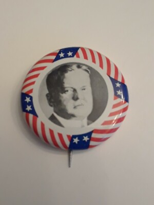1928 Herbert Hoover Presidential Campaign Pin Pinback Button ...