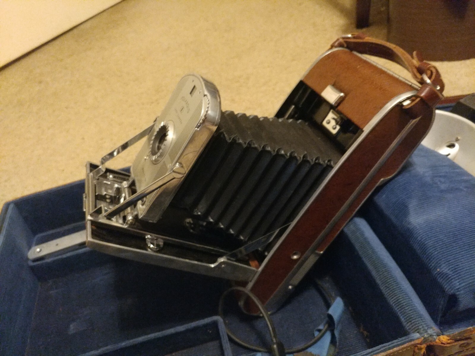 First Generation 1940s Vintage Polaroid Model 95 Land Camera w/ Case ...