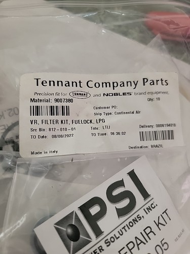 9007380 FOR TENNANT SCRUBBER 936132 CLARK FORKLIFT FUEL FILTER KIT. #4 ...