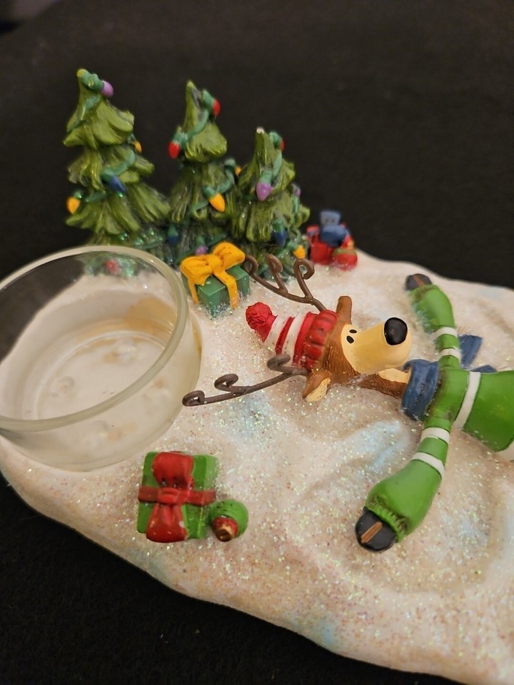Yankee Candle 2011 ~ Reindeer Snow Angel Tealight Holder Holiday ...