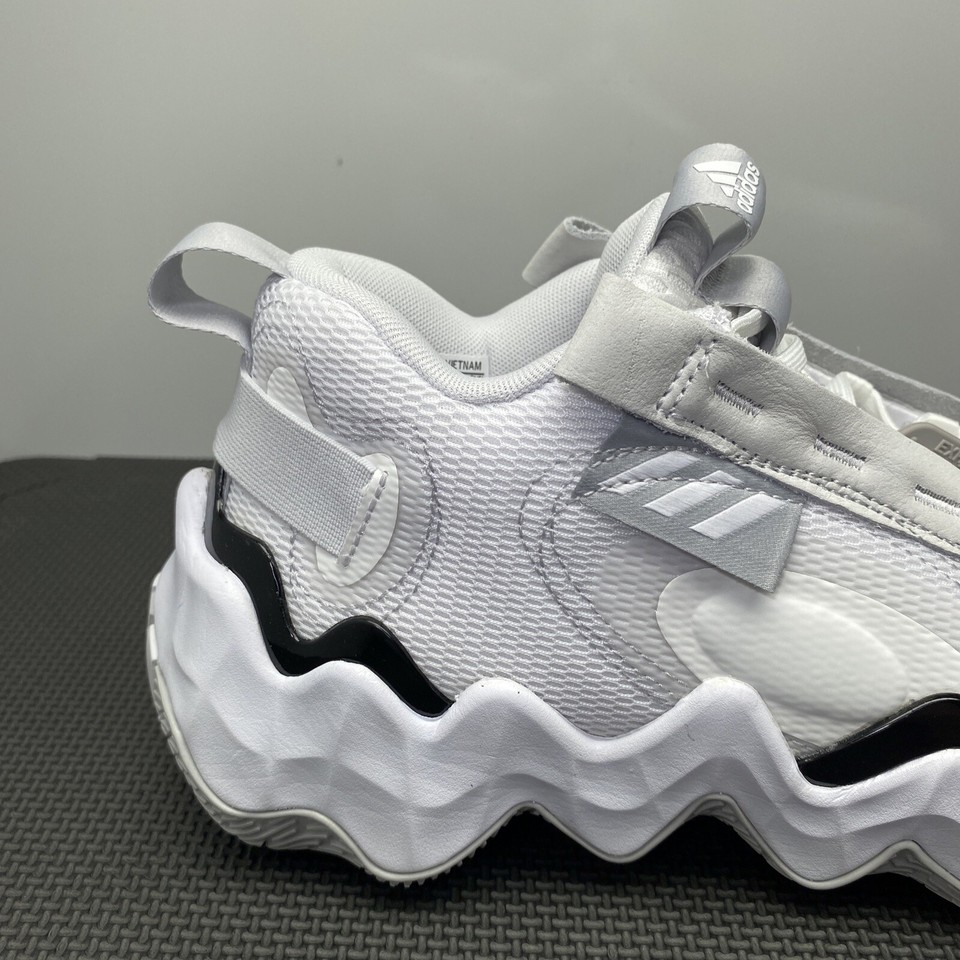 adidas Exhibit B Footwear White Black Light Grey Men Basketball Shoes ...