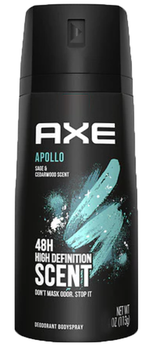 Axe Spray Apollo Men Deodorant Body Spray Fresh 150ml (5 oz) x 3 Pack ...