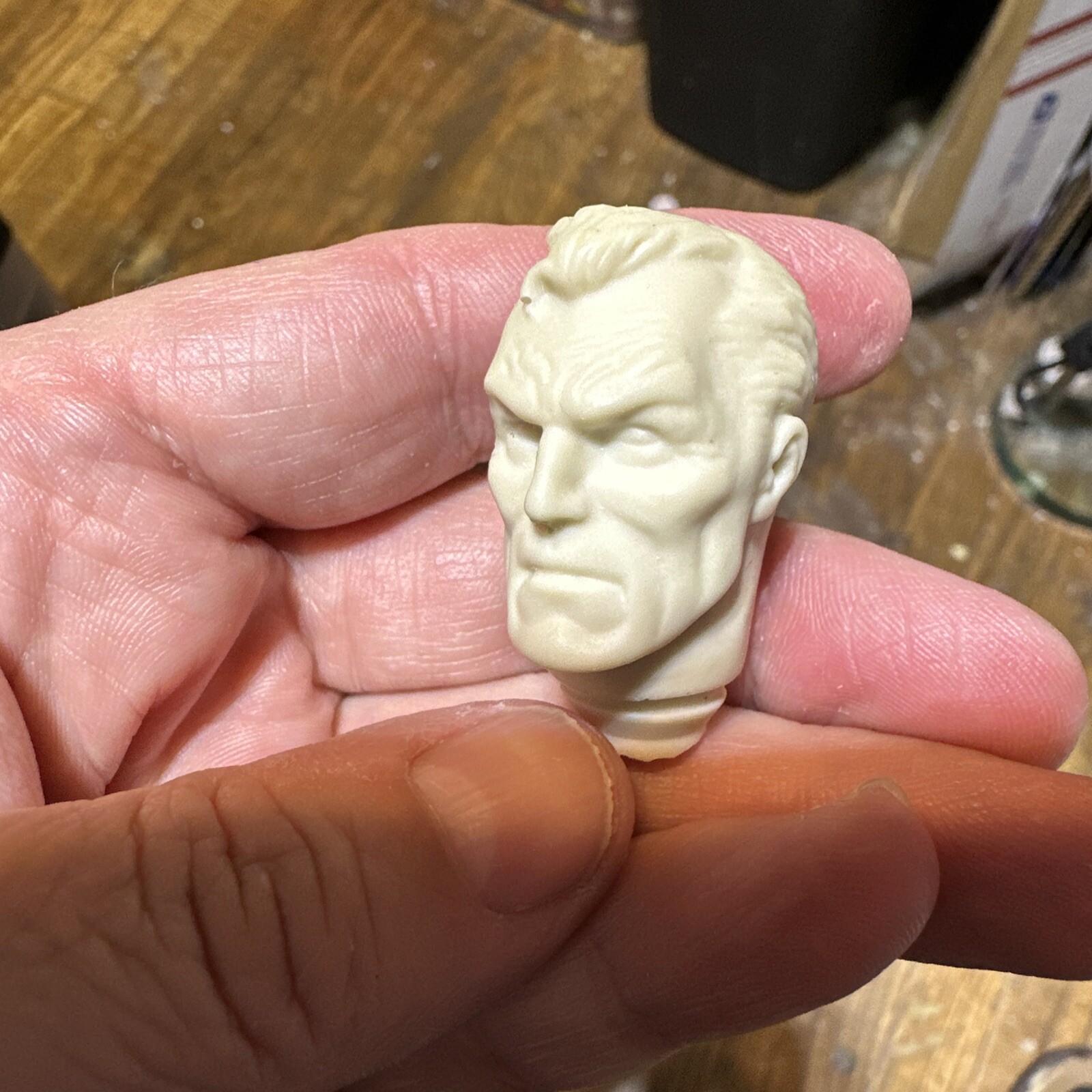 Mego FTC Zica Retro Custom Punisher Frank Castle Head For 8” Figure 1/9 ...
