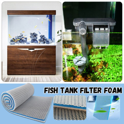 8D Reusable Fish Tank Aquarium Filter Foam Sponge Pads Filtration Sheet ...