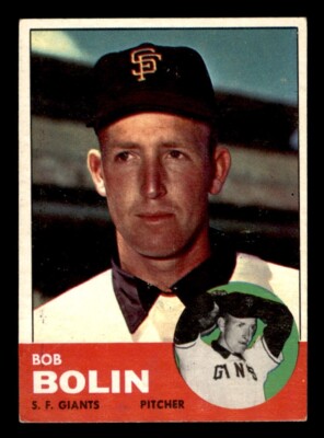 1963 Topps Baseball #106 Bob Bolin EX *f1 | eBay