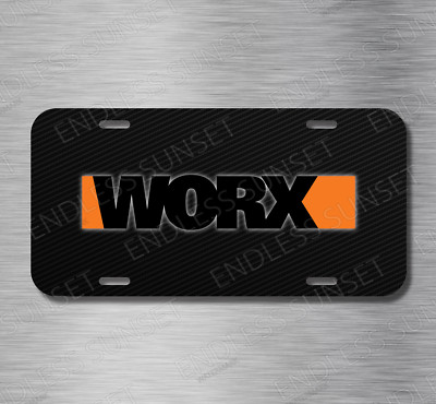 Power Tools Work Equipment Worx Car License Plate Front Auto Tag Plate ...