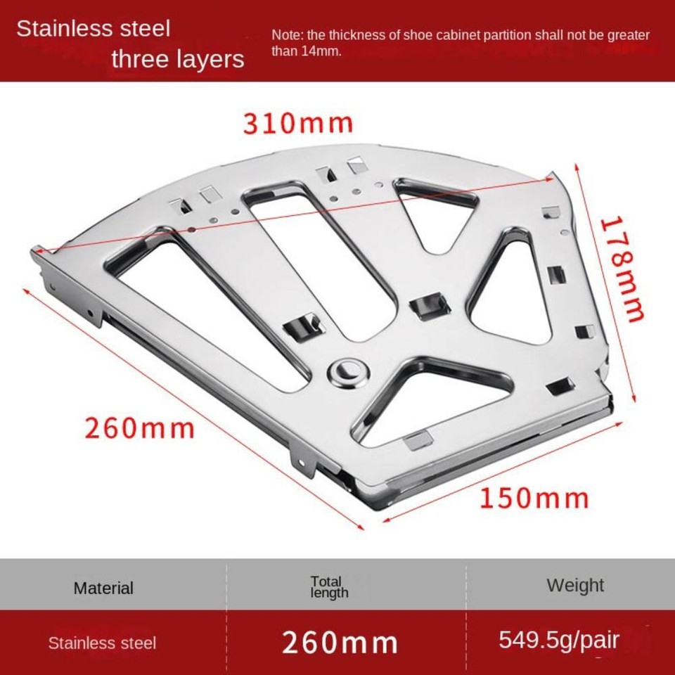 Stainless steel Shoe Cabinet Hinges Turning Rack Shoes Rack Fittings ...