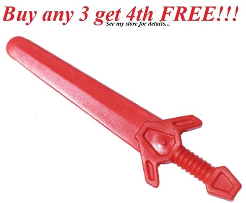 ☀️NEW! Lego Weapon Red GREAT SWORD Kingdoms Castle Knight Minifigure ...