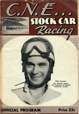 CNE Canadian National Exihibition 1955 Stock Car Racing Program Toronto ...